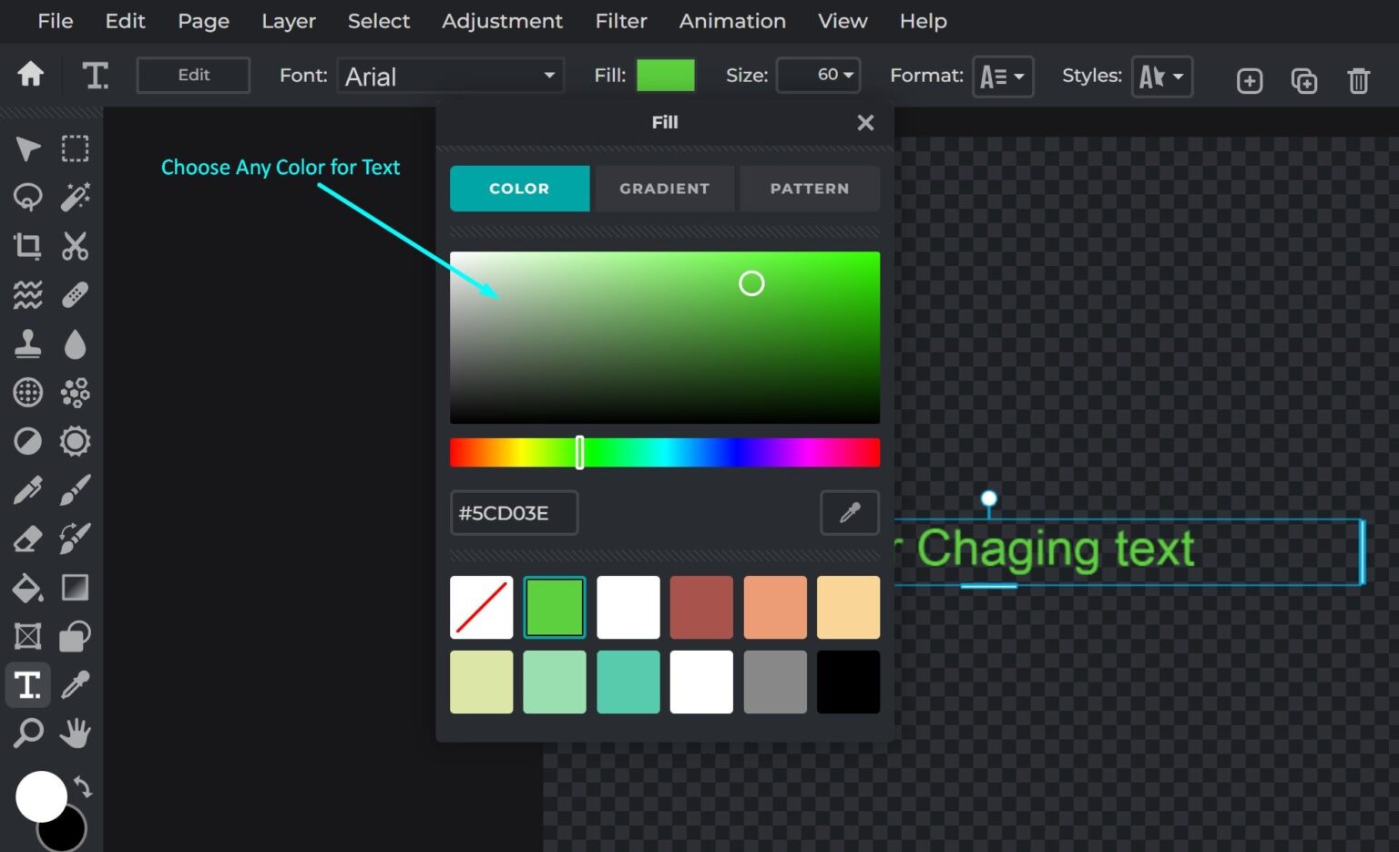 Colorize Text in Pixlr: A Simple Guide How to change text color in pixlr
