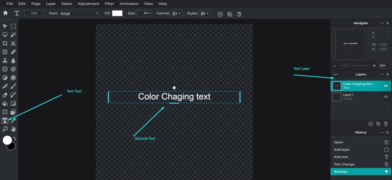 Colorize Text in Pixlr: A Simple Guide How to change text color in pixlr